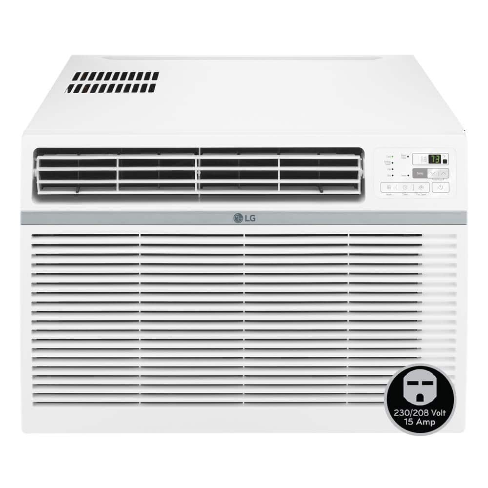 LG 24,500 BTU 208/230-Volt Window Air Conditioner Unit Cools 1,550 sq ...