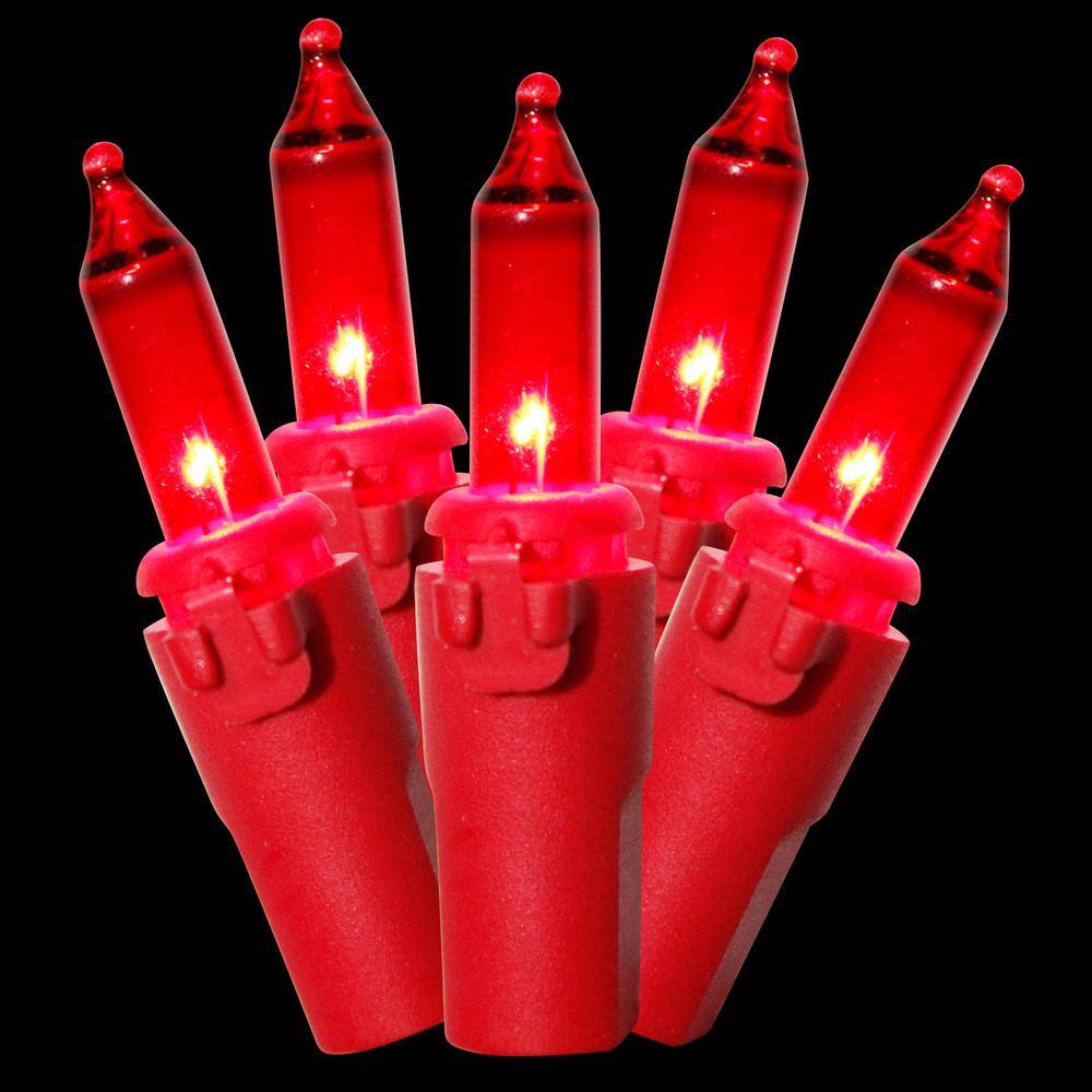 Brite Star 50-Light Designer Series Red Mini Lights, Red Wire 96-822-00 ...