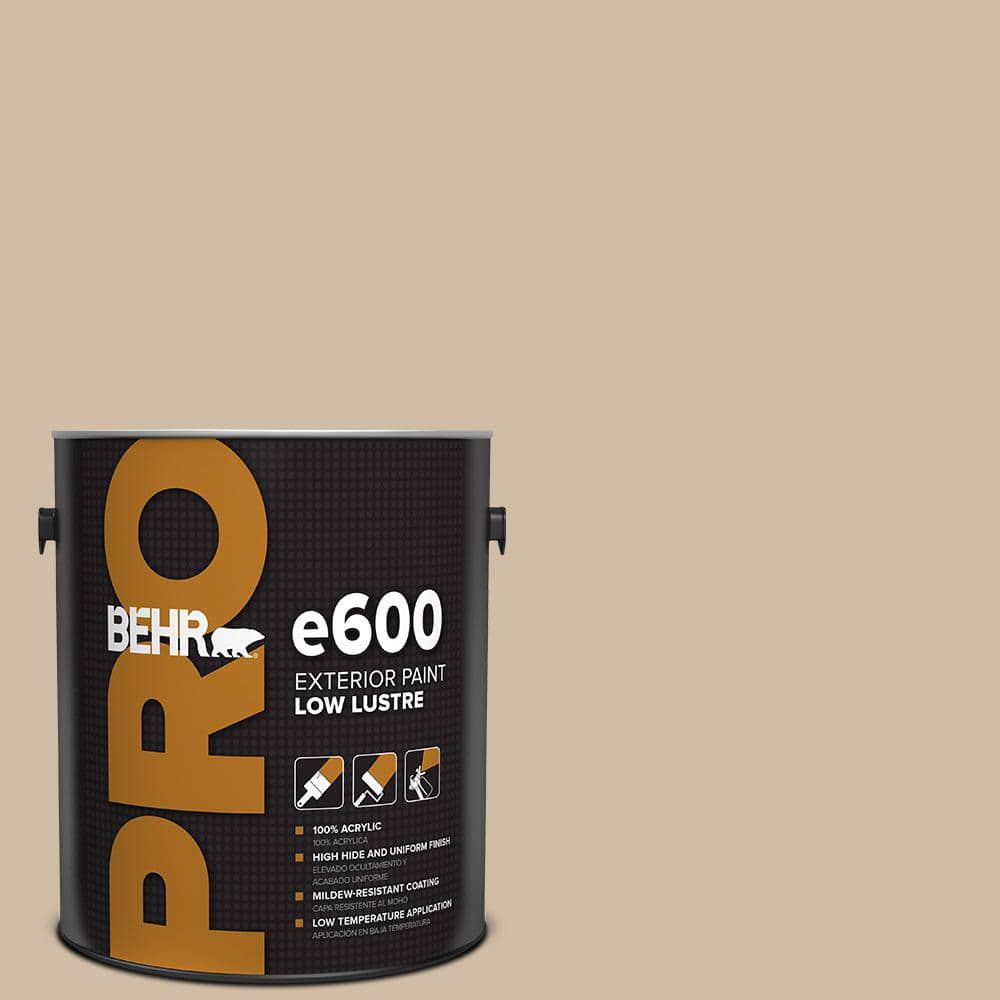 BEHR PRO 1 gal. #PWL-83 Distant Tan Low Luster Exterior Paint PR62001 ...