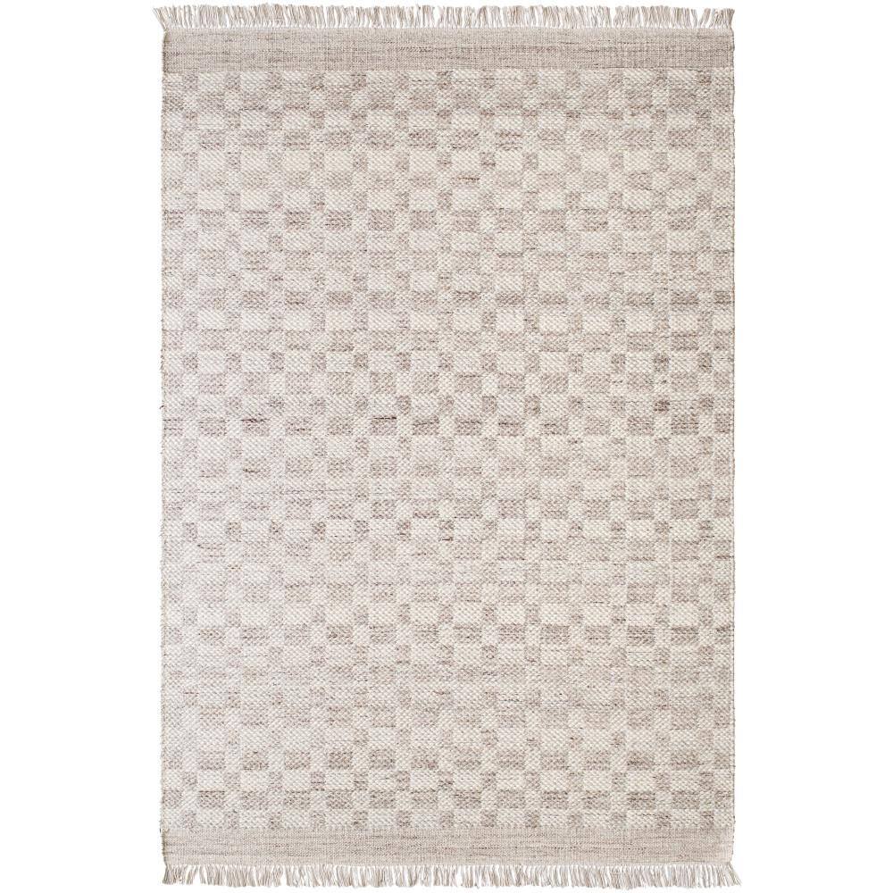 Livabliss Mardin Light Gray Checkered 9 ft. x 12 ft. Indoor Area Rug ...