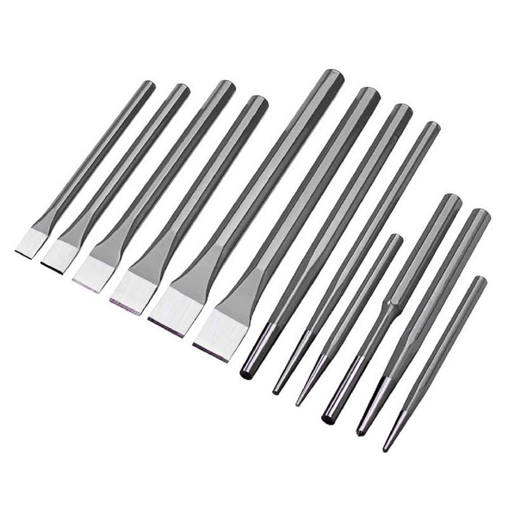 Stark Steel Metal Punch and Chisel Tool Set Cold Center Taper Column ...