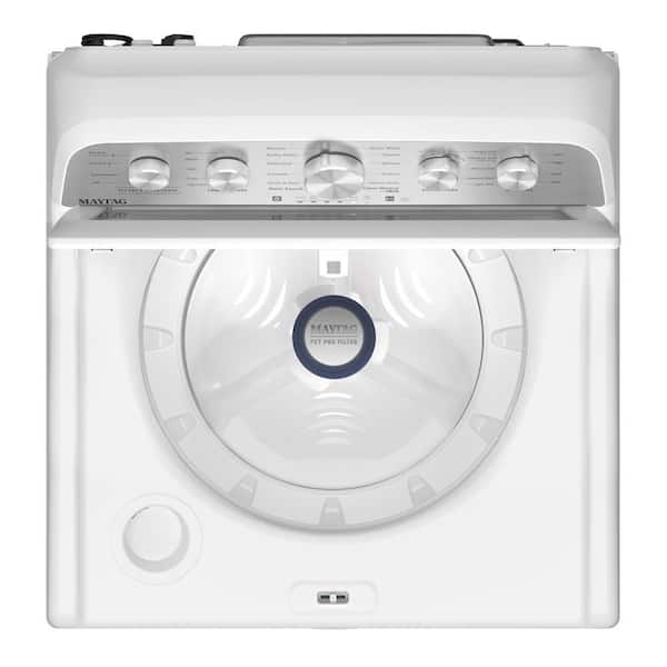 Maytag 4.7 cu. ft. Top Load Washer in White with Pet Pro Option ...