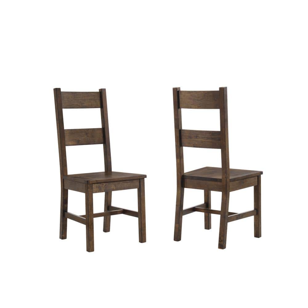 Coaster Coleman Dining Side Chairs Rustic Golden Brown (Set of 2 ...