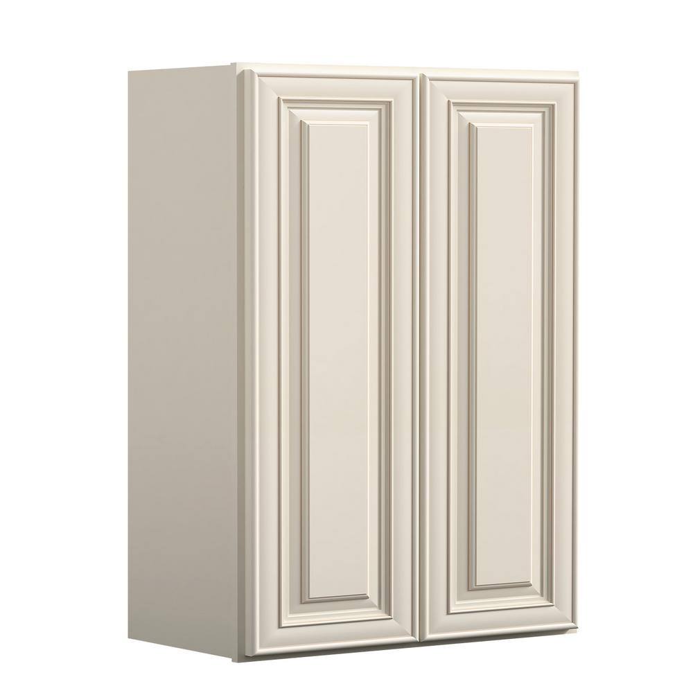30 in. W x 12 in D x 42 in. H in. Cameo White Plywood Ready to Assemble ...