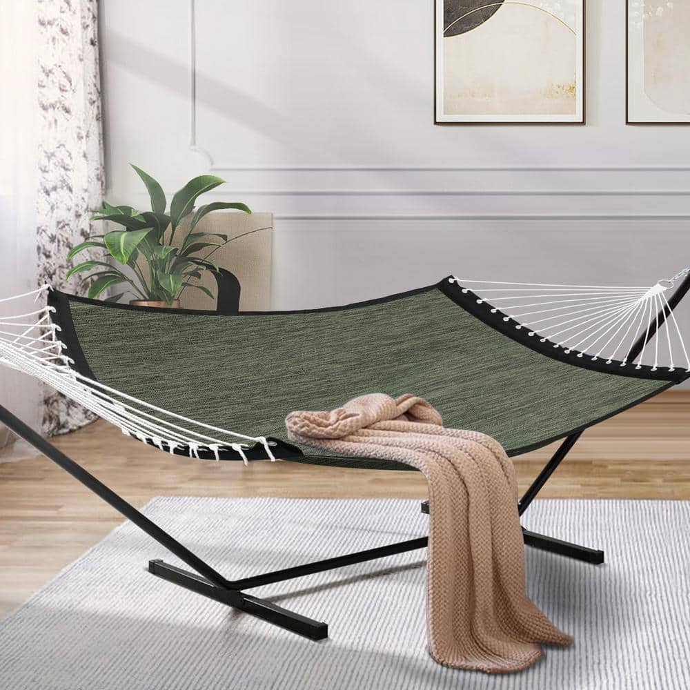 Outdoor 2-person Quick Dry Olefin Fabric Hammock in Dark Green HD-HK-O ...