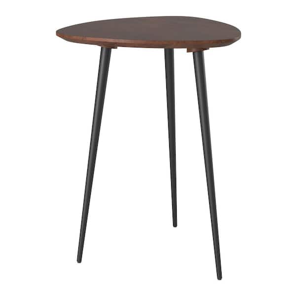 MH LONDON Astra 17 in. wide in Walnut Color and 22.75 in. High Tripod ...