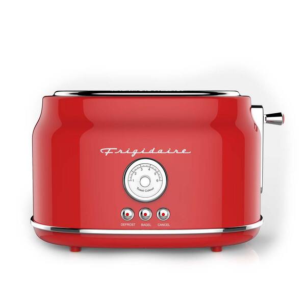 Frigidaire 900-Watt 2-Slice Red Wide Slot Retro Toaster ETO102-RED ...
