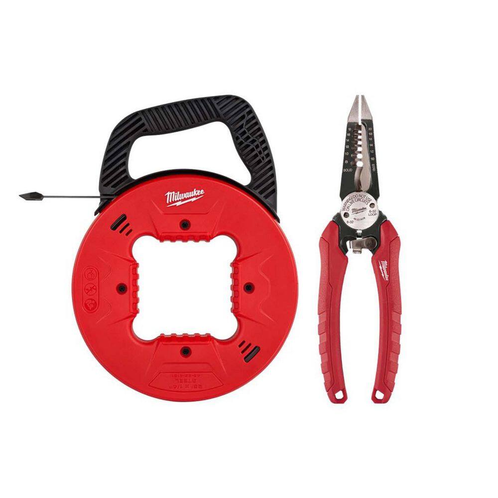 Reviews for Milwaukee 25 ft. x 1/4 in. Steel Fish Tape with Low Profile ...