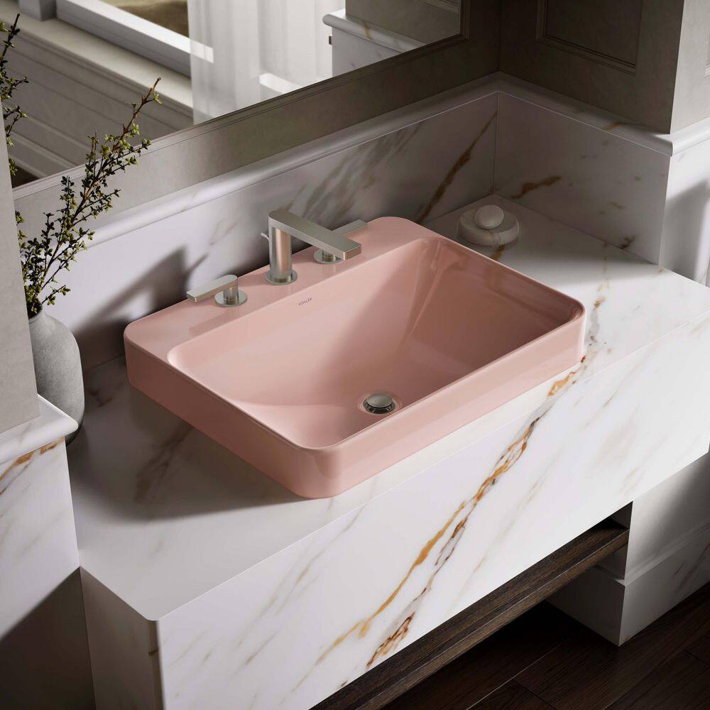 Reviews for KOHLER Vox 23 in. Rectangular Drop-In Vessel Bathroom Sink ...
