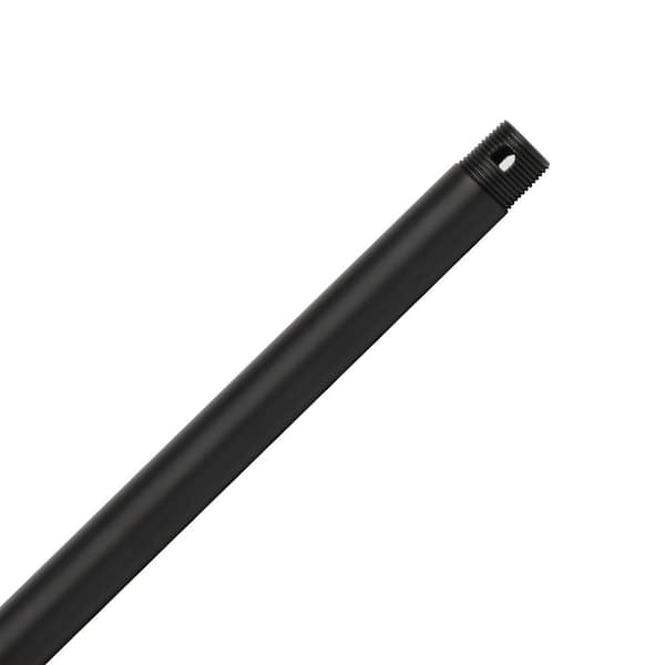 24 in. Matte Black Ceiling Fan Extension Downrod EW-010 - The Home Depot