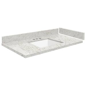 Transolid Silestone 58 in. W x 22.25 in. D Quartz Vanity Top in ...