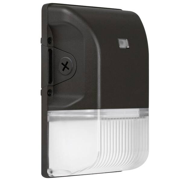 IBRIGHT 30-Watt Integrated LED Bronze Outdoor Lighting Wall Pack Light ...