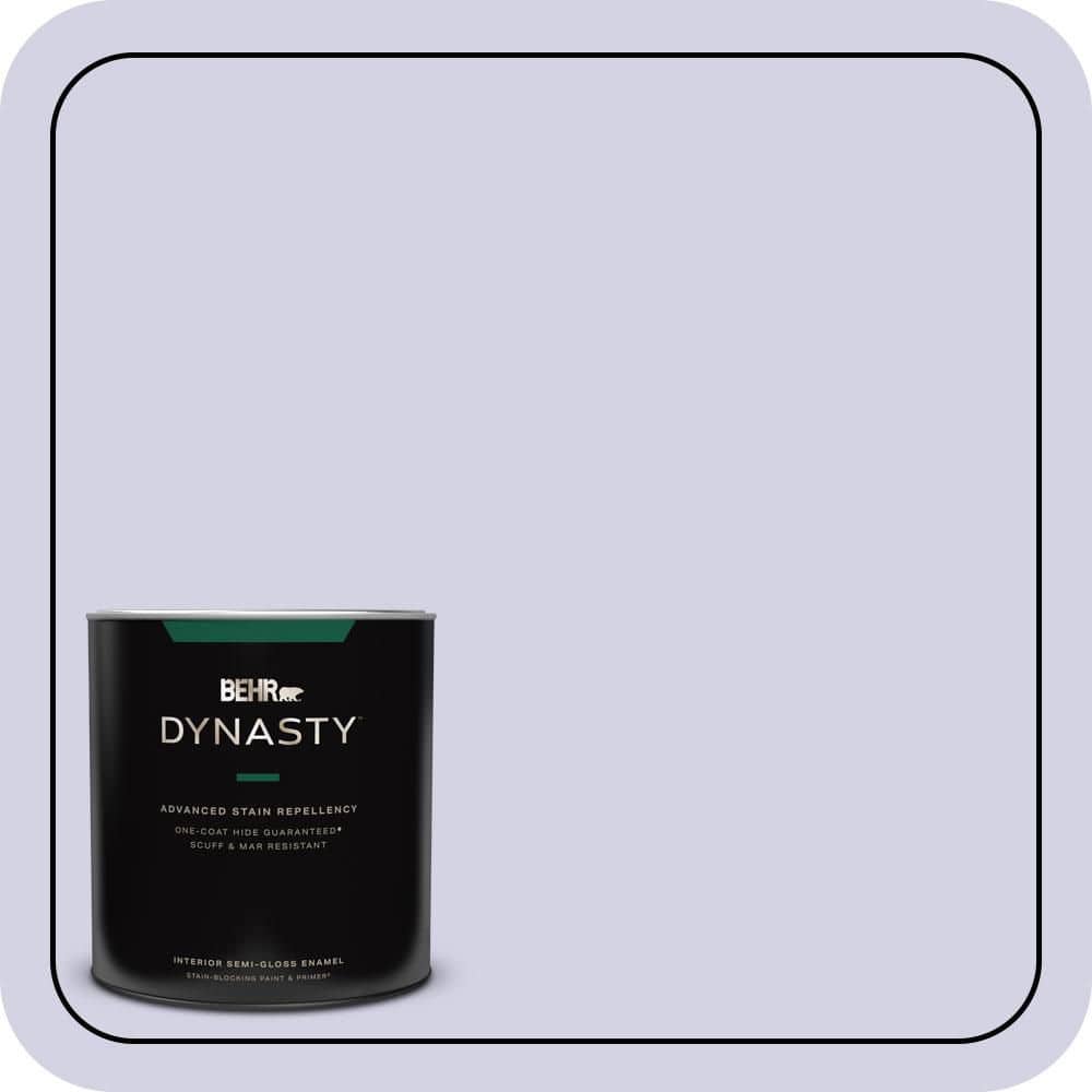 BEHR DYNASTY 1 qt. #M550-2 Lavender Memory Semi-Gloss Enamel Interior ...