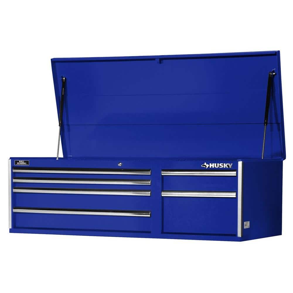 Husky 55 in. 6-Drawer Top Chest, Blue VRT5606BUHU - The Home Depot