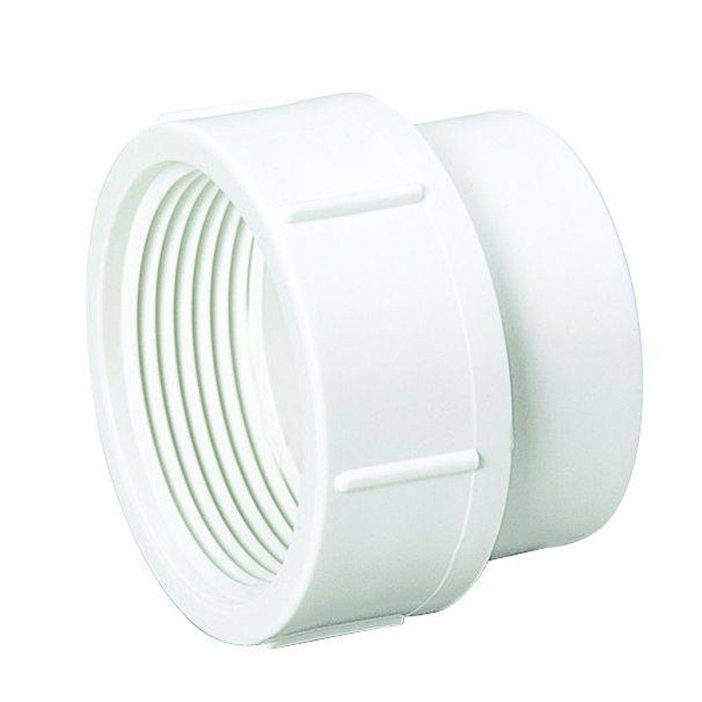 Mueller Streamline 3 in. PVC DWV SPG x FPT Street Cleanout Adapter ...