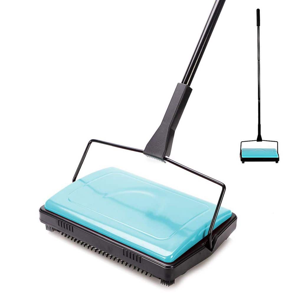 Manual Carpet Sweeper Cleaner Cordless Carpet Cleaner for Low and ...