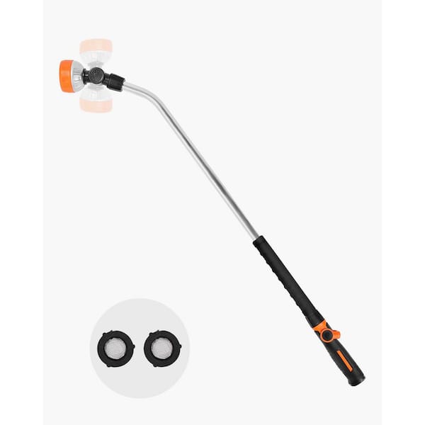 SVOPES 15 in.Garden Hose Wand w/ 8-Spray Modes & Adjustable Swivel Head ...