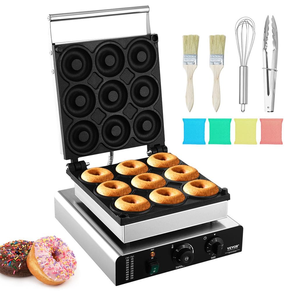 VEVOR Electric Donut Maker, 2000 W Commercial Doughnut Machine with Non ...