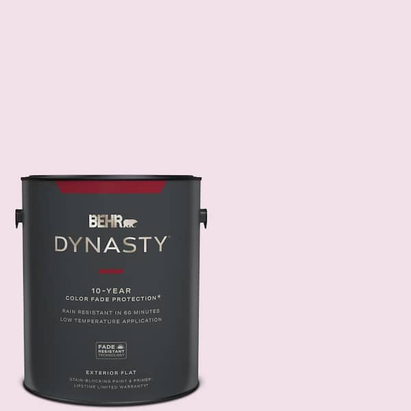 BEHR DYNASTY 1 gal. #M120-1 Pink Proposal Flat Exterior Stain-Blocking ...