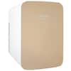 COOLULI Infinity 0.53 cu. ft. Retro Mini Fridge in Gold without Freezer ...