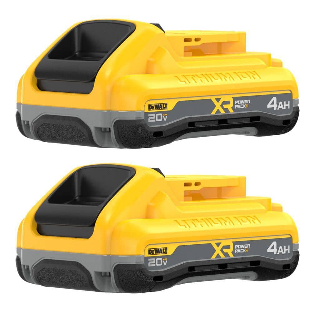 DEWALT 20V MAX XR Lithium-Ion 4.0 Ah Battery Packs (2-Pack) DCB2104-2 - The Home Depot