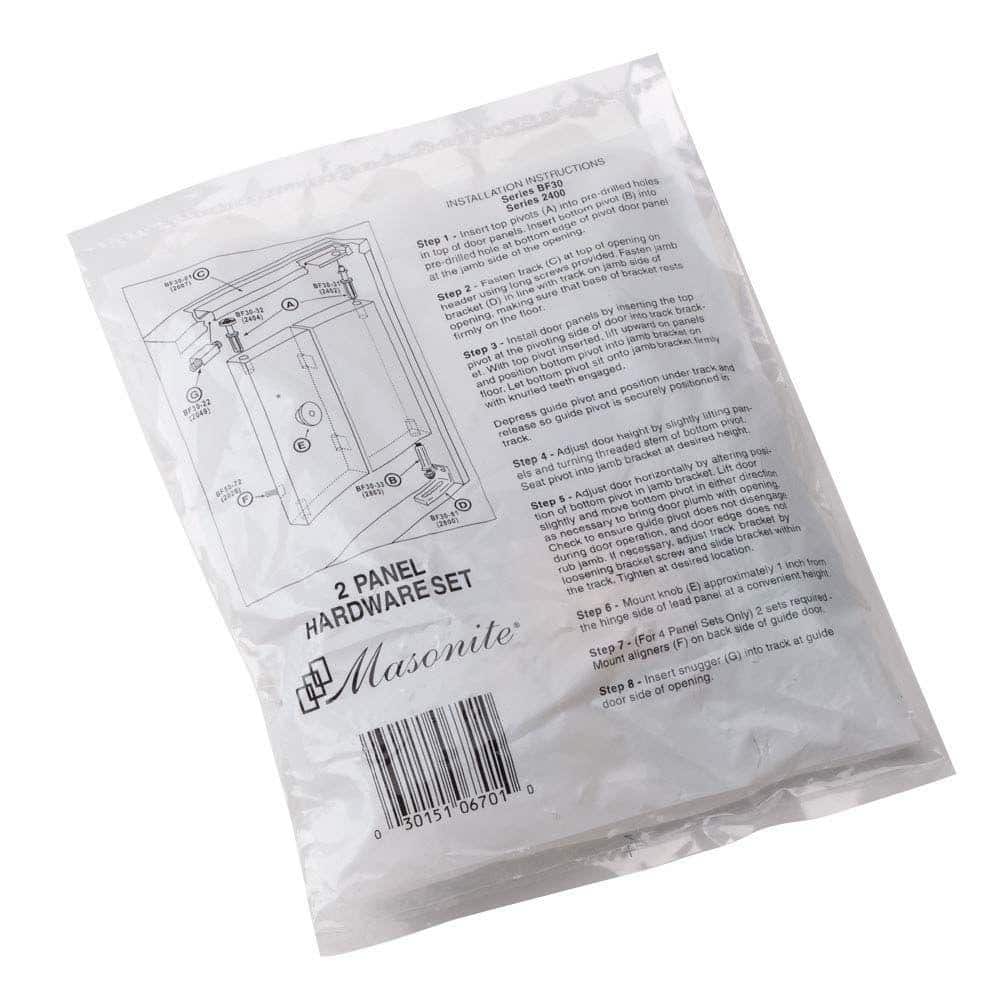 Masonite Replacement Hardware Parts Bag for Interior Bi-fold Doors ...