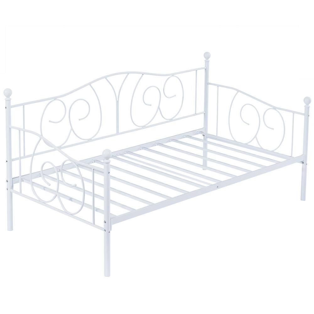 VECELO Metal Daybed Sofa Bed Frame Twin Size with Heavy-Duty Slats ...