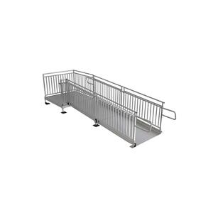 EZ-ACCESS PATHWAY HD 36 ft. Aluminum Code Compliant Modular Wheelchair ...