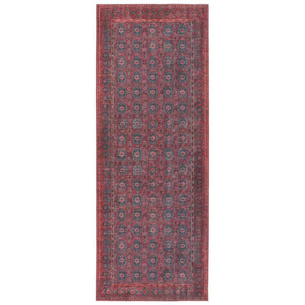 Jaipur Living Machine Washable Kalinar Dark Red 2 ft. x 4 ft. Damask ...
