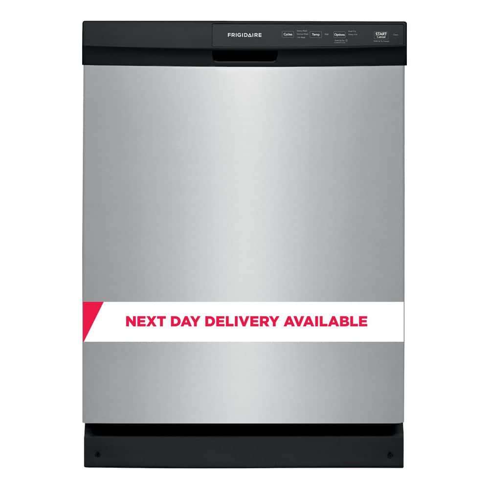 Frigidaire 24 In. Front Control Built-In Tall Tub Dishwasher in ...