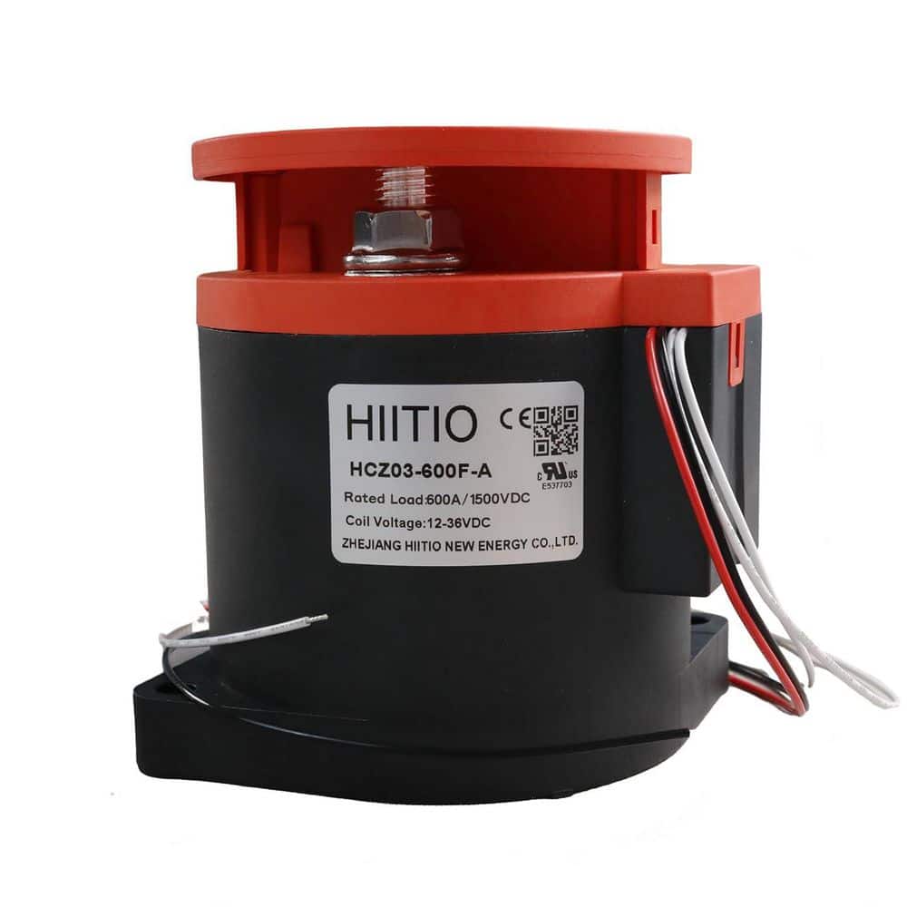 HIITIO 600A 1500VDC High Power DC Contactor, SPST-NO Epoxy-Sealed Relay ...