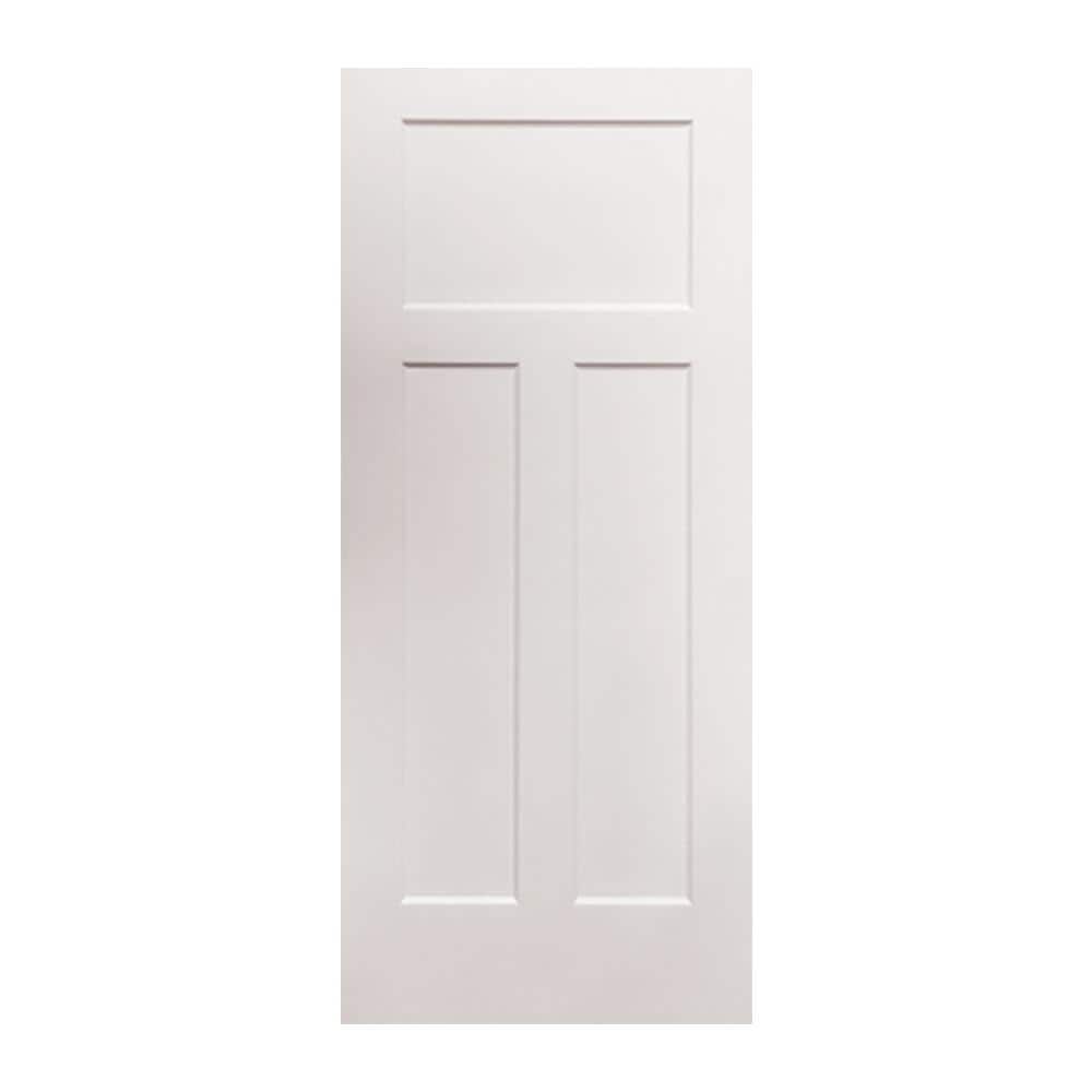 TRUporte Colonial Elegance 37 in. x 84 in. Mission Primed White MDF ...