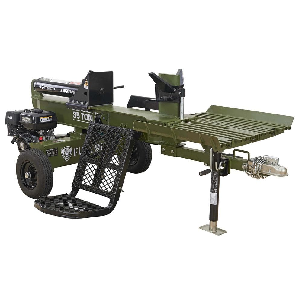 FULL BOAR H6135FB 35-Ton 306cc Gas 2/4/6 Way Full Beam Log Splitter ...