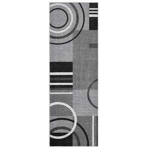 Garvee Brown 2x6ft Geometric Abstract Washable Area Rug GW_PHO_15NDXGGR ...