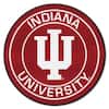 FANMATS NCAA Indiana University Red 2 ft. x 2 ft. Round Area Rug 18609 ...