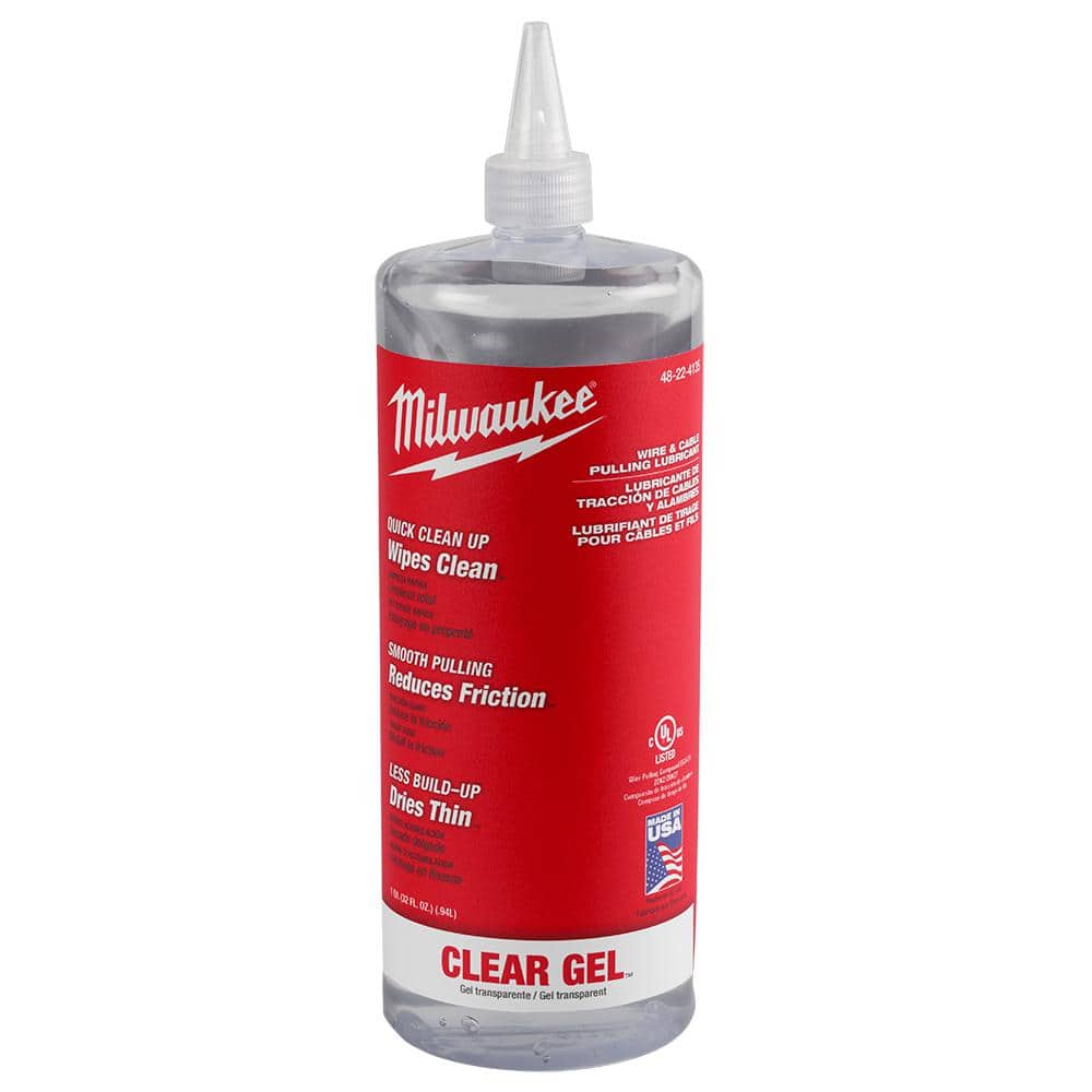 Milwaukee Premium Synthetic Clear Lubricant 1 Qt. 48-22-4135 - The Home ...