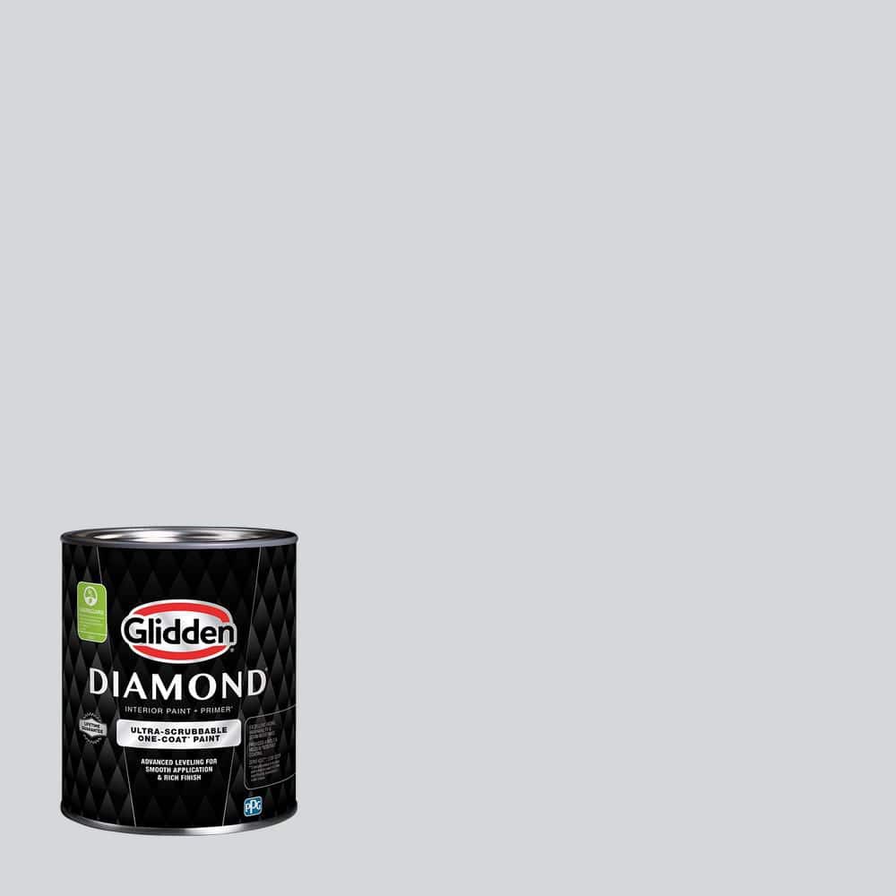 Glidden Diamond 1 qt. PPG0993-1 Peregrine Eggshell Interior Paint with ...