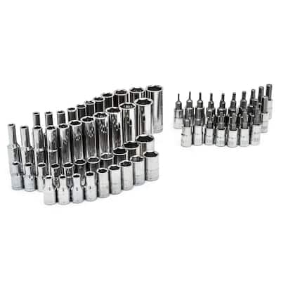 Husky 3/8 in. Drive Standard SAE Socket Set (10-Piece) H3DSAE10PCSR