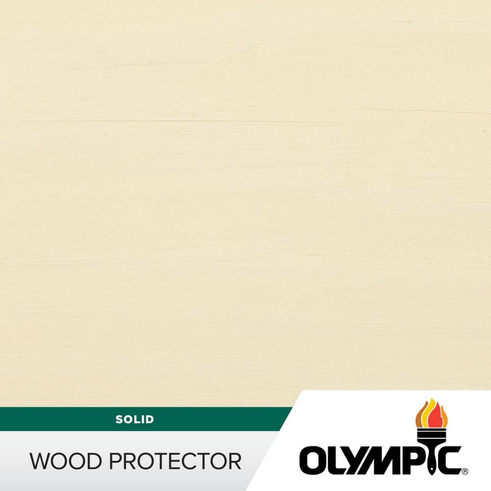 Olympic Wood Protector 1 gal. SC-1078 Snowflake Exterior Solid Stain ...