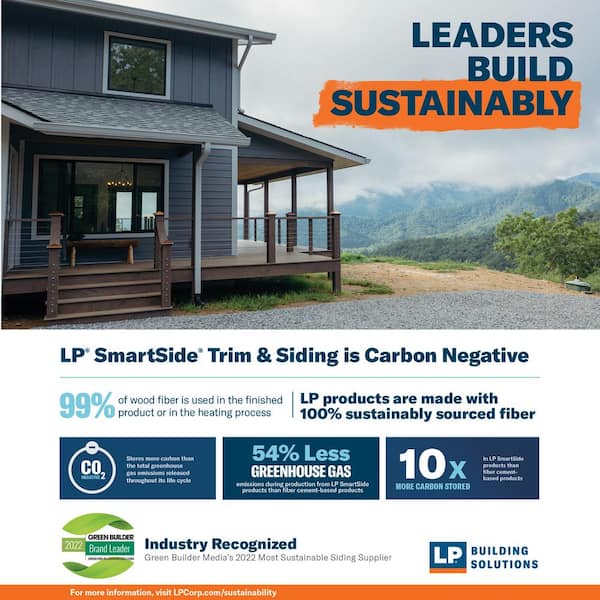 LP SmartSide LP SmartSide Cedar Texture Trim Engineered Treated Wood Siding Application as 4/4 ...