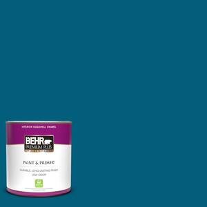 BEHR MARQUEE 1 gal. #MQ5-62 Blue Edge Semi-Gloss Enamel Exterior Paint ...