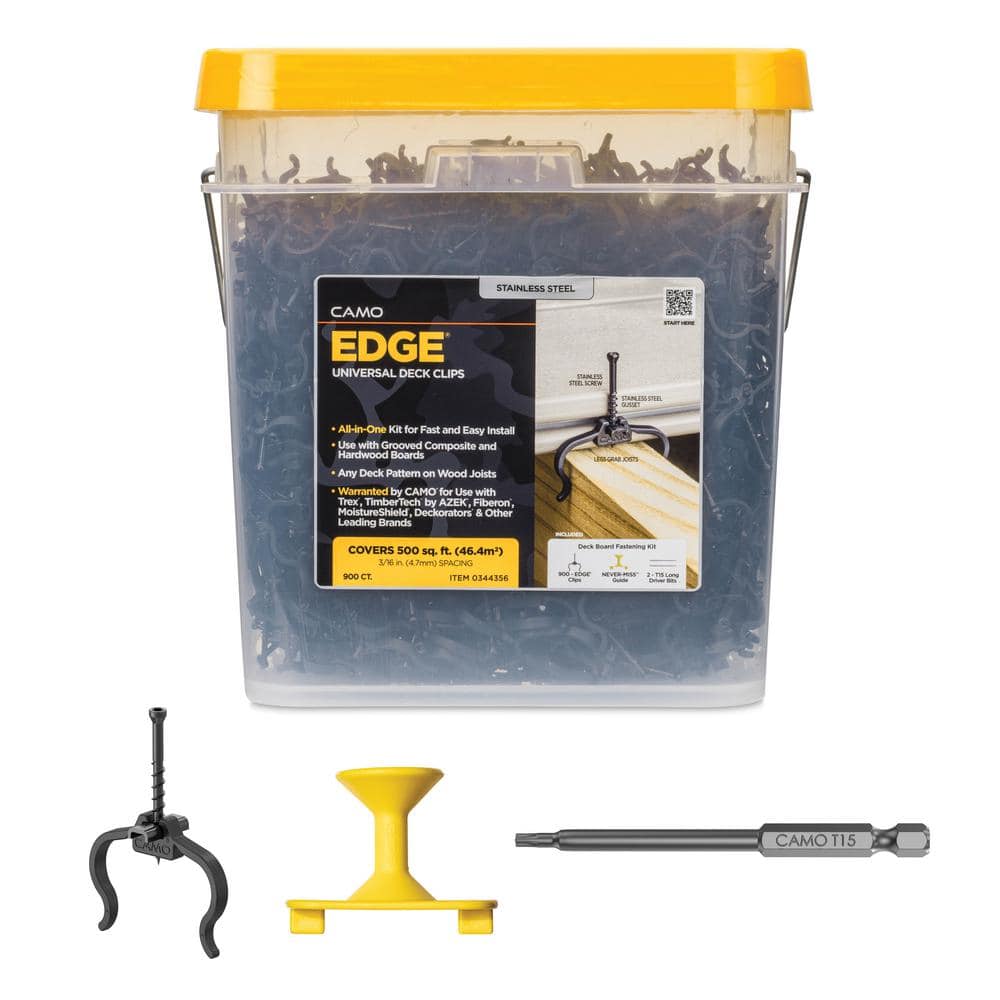 CAMO EdgeClip Hidden Deck Fastener (900-Count) 0344356 - The Home Depot