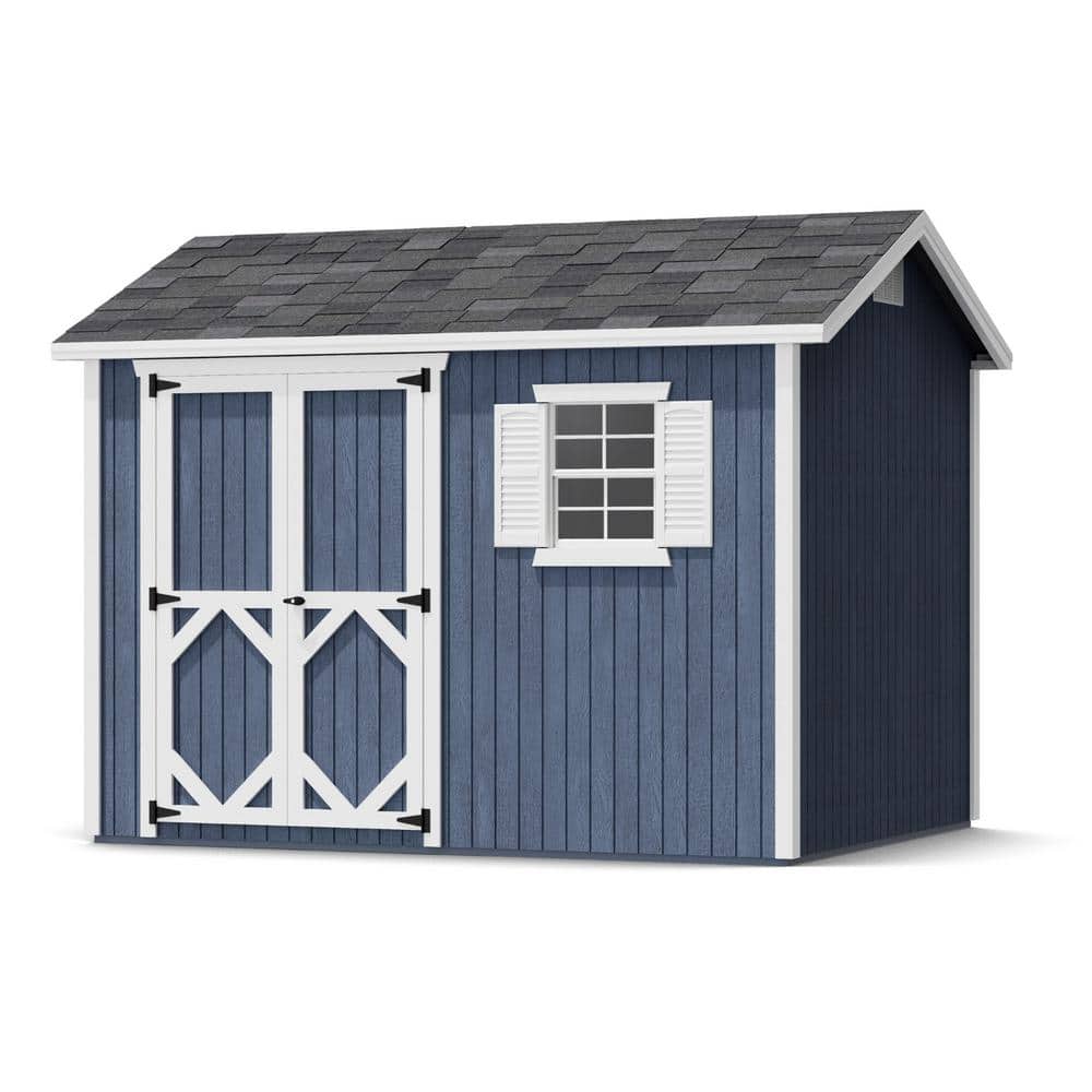 Little Cottage Co. Classic Workshop 8 ft. x 10 ft. Outdoor Wood Storage ...