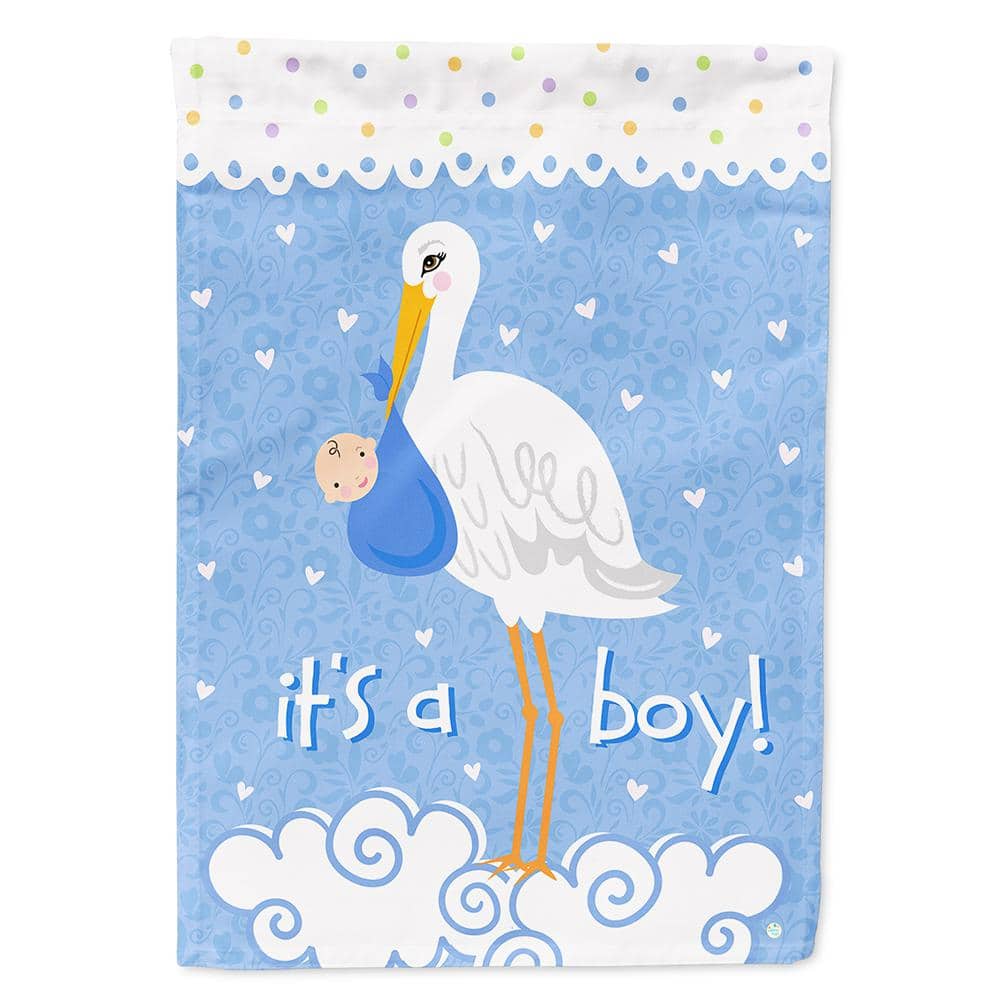 Caroline's Treasures 28 in. x 40 in. Polyester It's a Baby Boy Flag ...