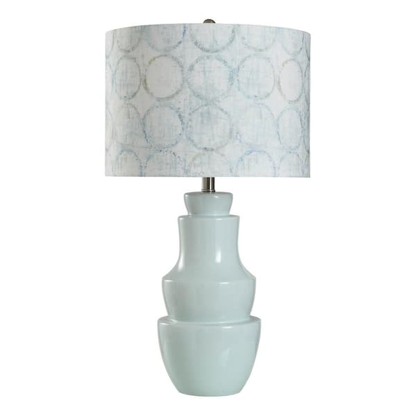 StyleCraft Dynasty 30.75 in. Faint Whisper Blue Transitional 1-Light ...