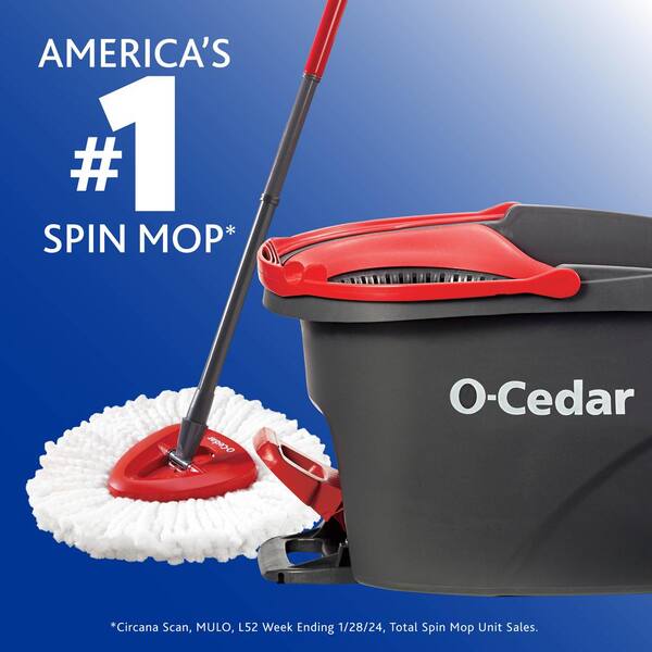 O-Cedar EasyWring Microfiber Spin Mop with Bucket System 148473 - The ...