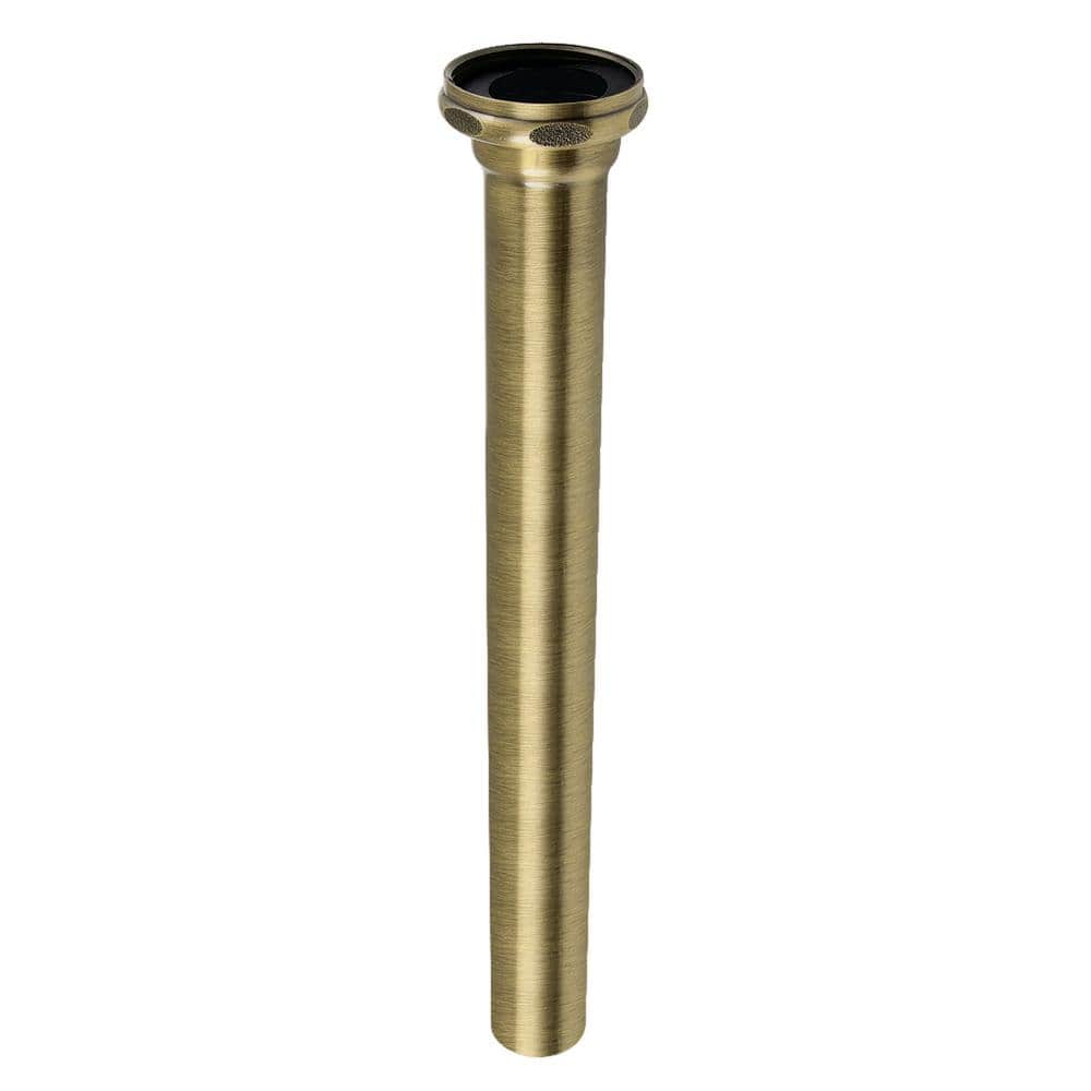 Kingston Brass 1-1/2 in. Brass Drain Tailpiece for P-Trap in Antique ...