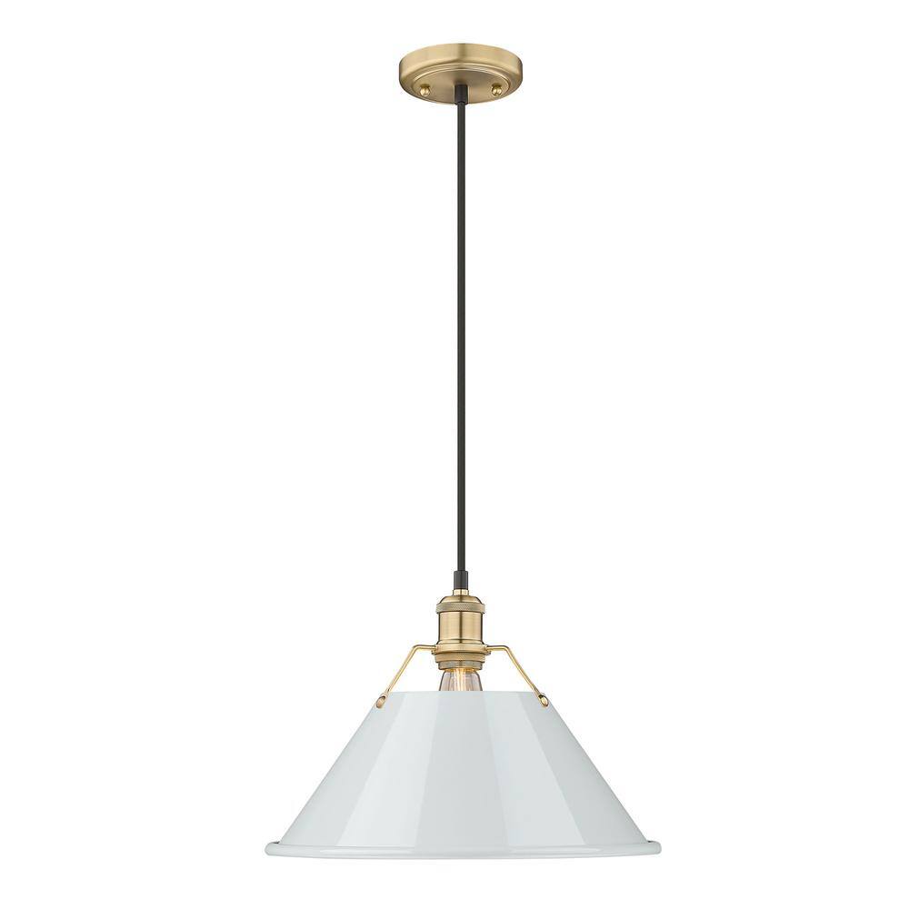 Golden Lighting Orwell 100-Watt 1-Light Brushed Champagne Bronze and ...