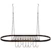 Sorbus Oval Bronze Metal Hanging Pot Rack POT-CHNHNG-BRN - The Home Depot