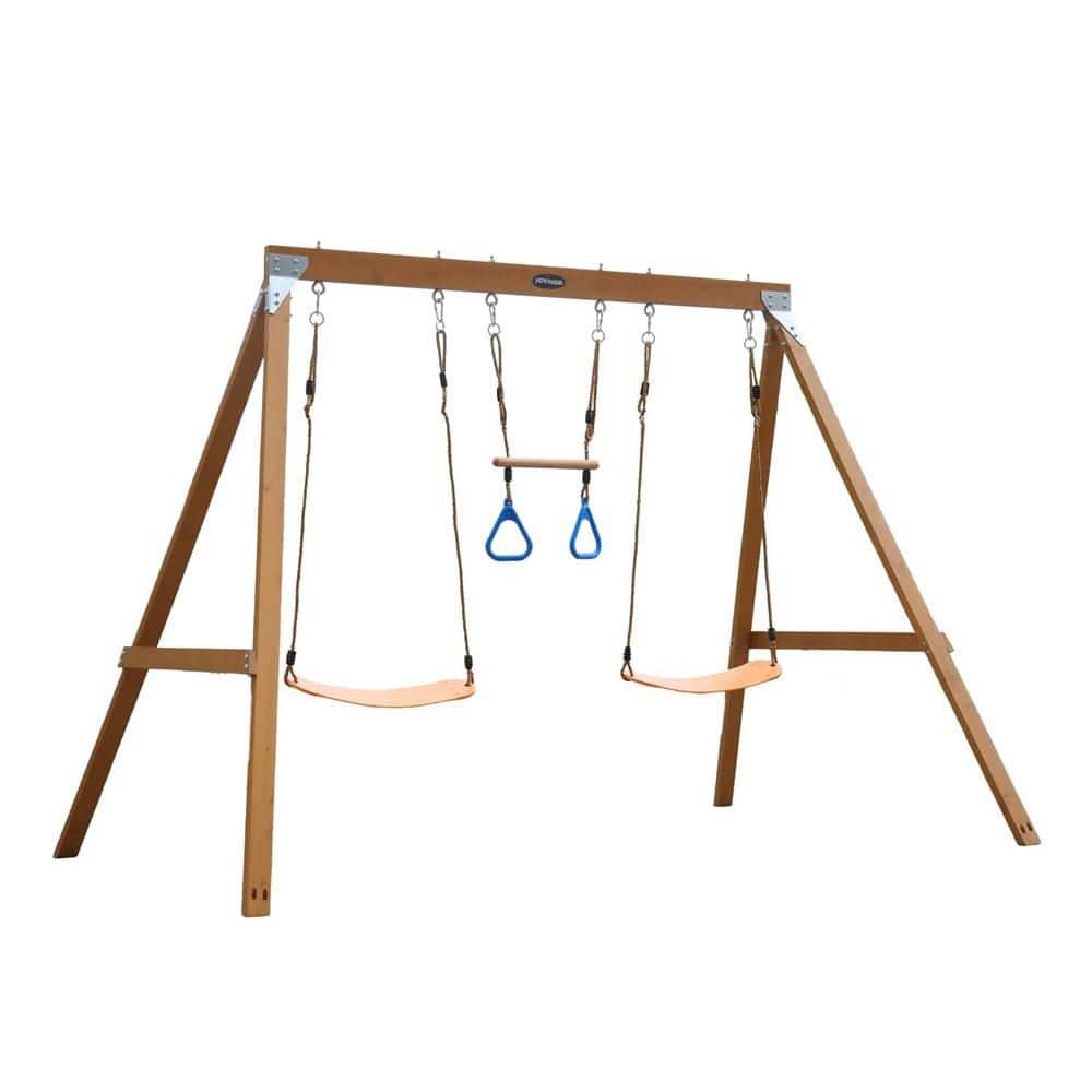 Karl home A-Frame Wooden Swing Set Stand Up Swing K1G43000267 - The ...